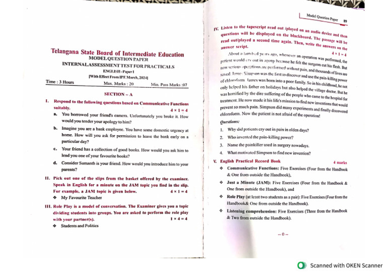 (MQP) Gen English-I (New) Practicals | PDF (MQP) Gen English-I (New) Practicals | PDF