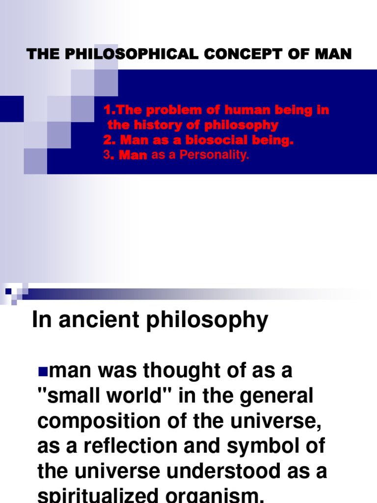 Philosophy of Man | PDF