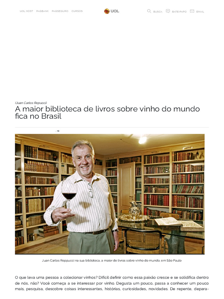 Biblioteca de Vinhos de Reppucci | PDF