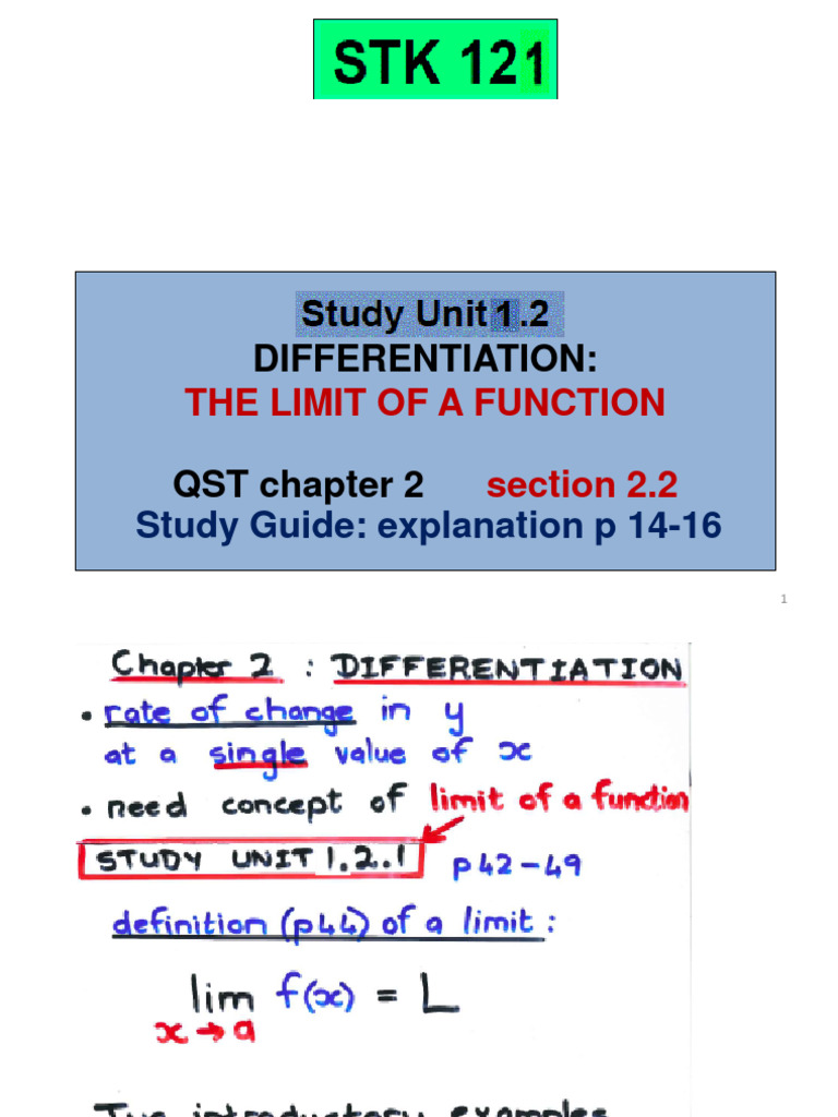 STK121 SUT 1.2.1 Limits (2021) | PDF STK121 SUT 1.2.1 Limits (2021) | PDF