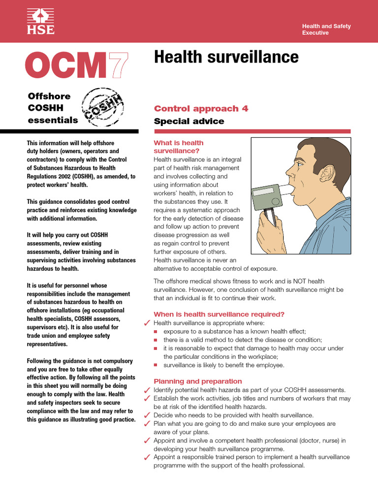 Health Surveillance 1640639639 | PDF | Occupational Safety And Health ...