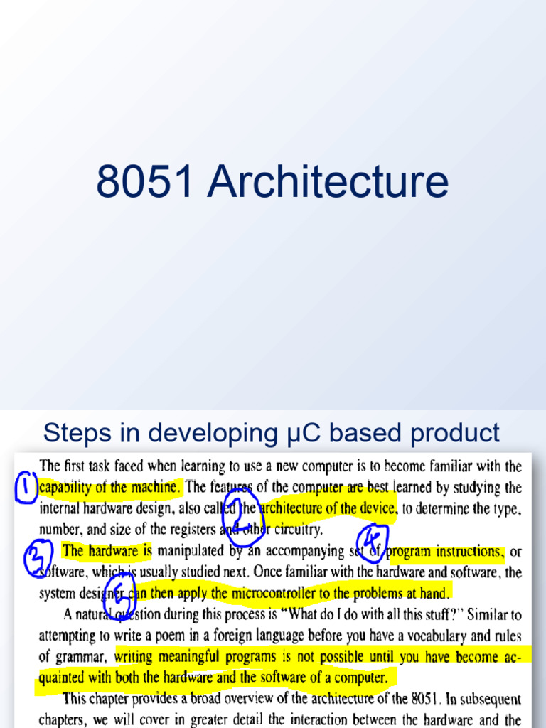 8051 Microcontroller Overview | PDF
