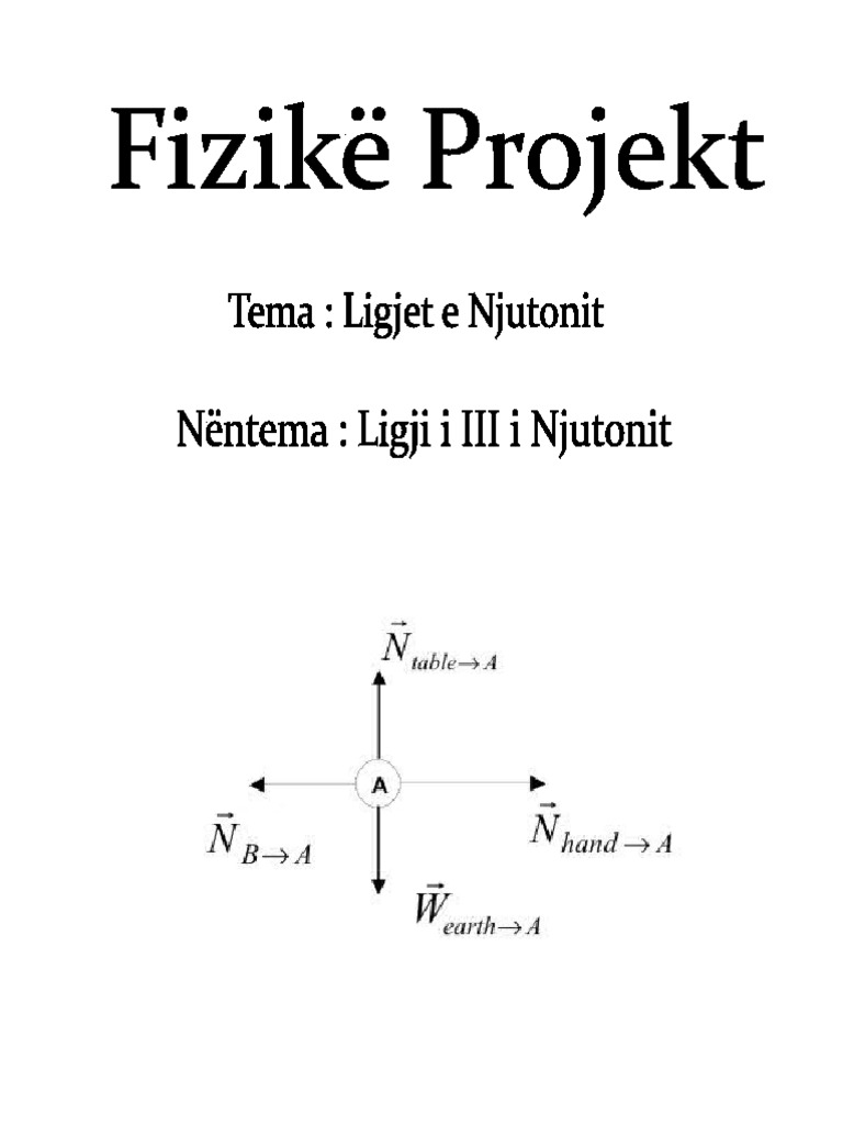 Ligji I III I Njutonit | PDF