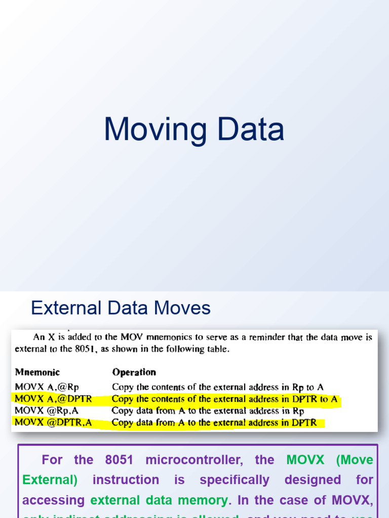 11 Moving Data | PDF | Computer Data | Central Processing Unit