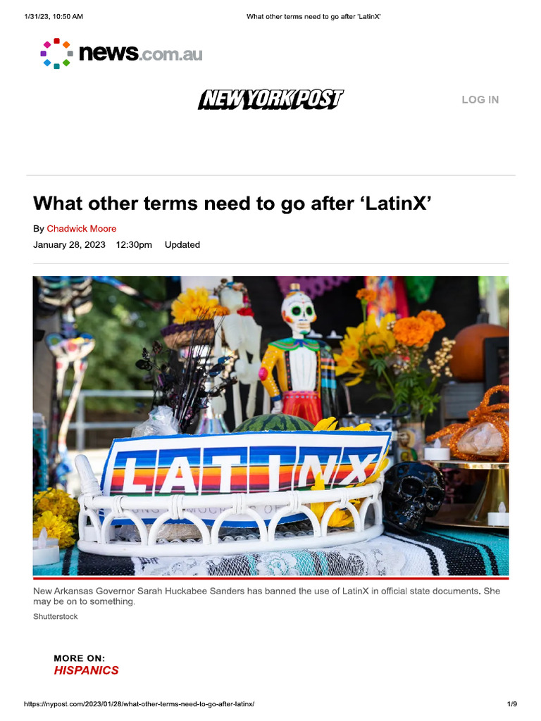 What Other Terms Need To Go After - LatinX | PDF