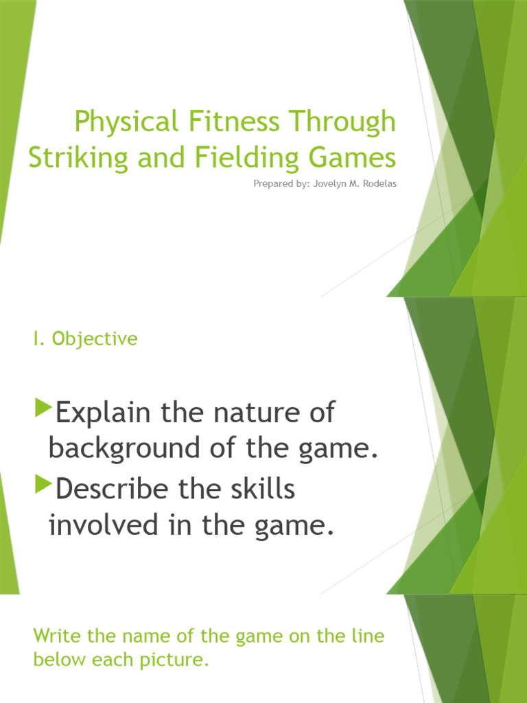 Physical Fitness Through Striking and Fielding Games | PDF | Interval ...