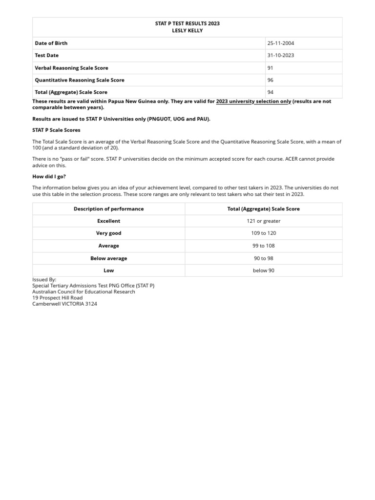 Acer - Stat P 2023 Results | PDF
