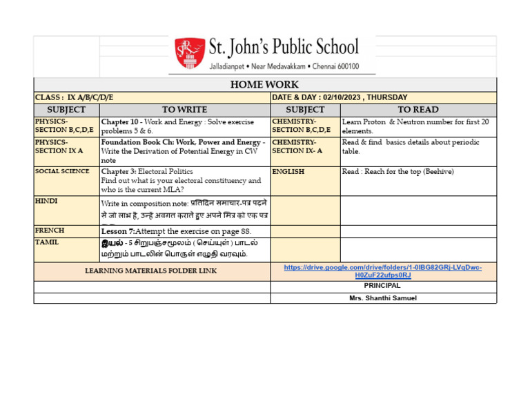 2Nov-HW-Class9 | PDF