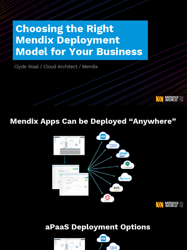 Choosing The Right Mendix Deployment Model For Your Business | PDF | Cloud Computing | Platform ...