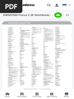 Focus 2 Workbook Answer Key | PDF