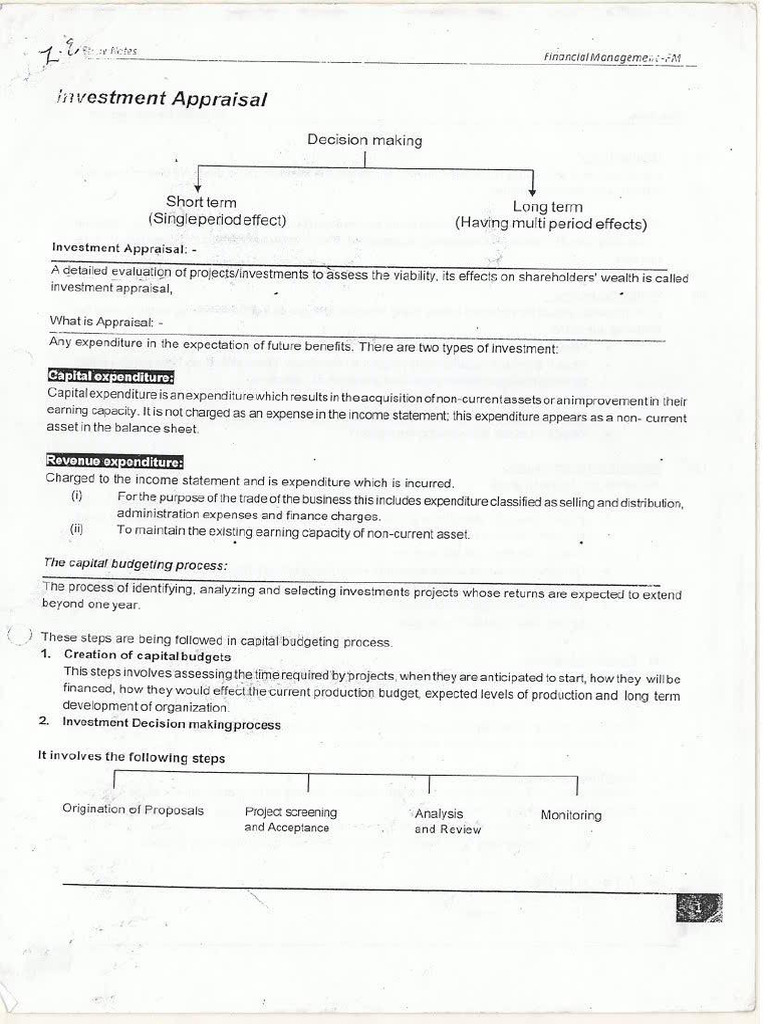 Investment Appraisal | PDF
