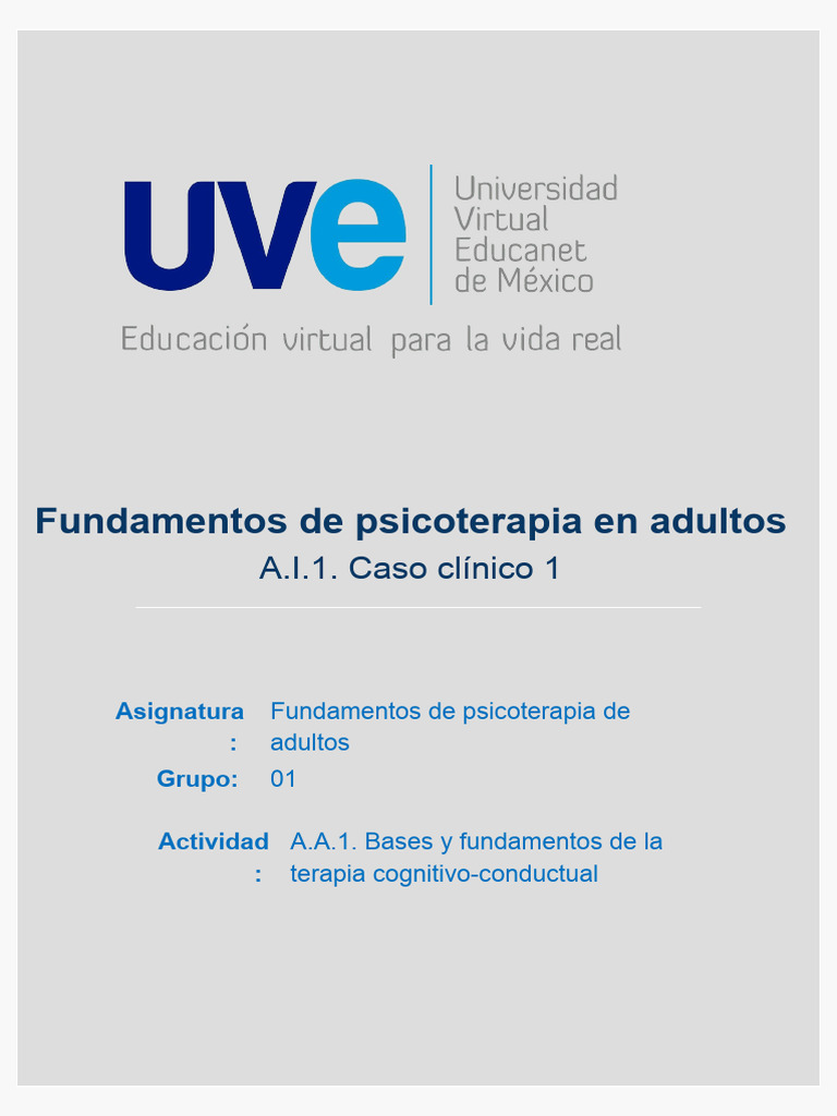 LP1102 U1 AI1 Caso Clinico 1 | PDF