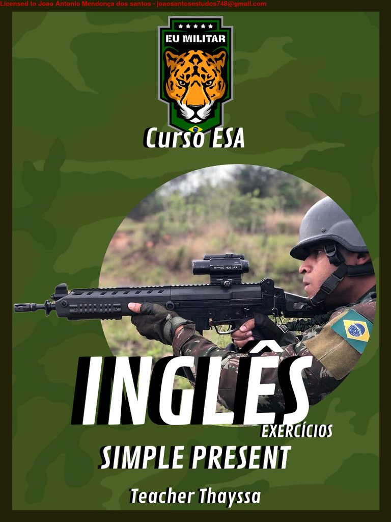 ESA INGLÊS - Ex. - Simple Present | PDF | Languages | Foreign Language Studies