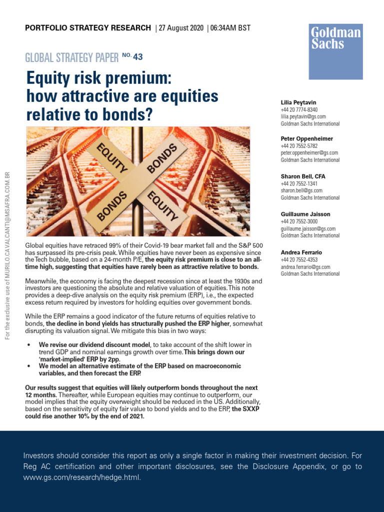 2020 - Global Strategy Paper No. 43 - Equity Risk Premium - How ...