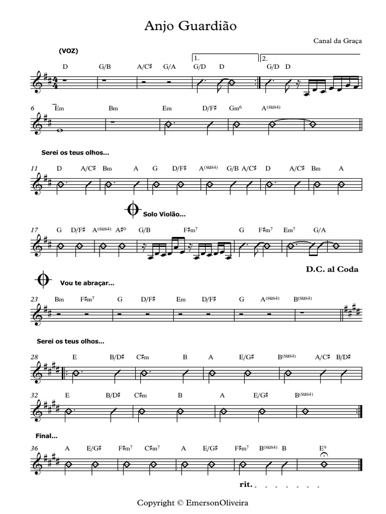 Anjo Guardião (Canal Da Graça) | PDF