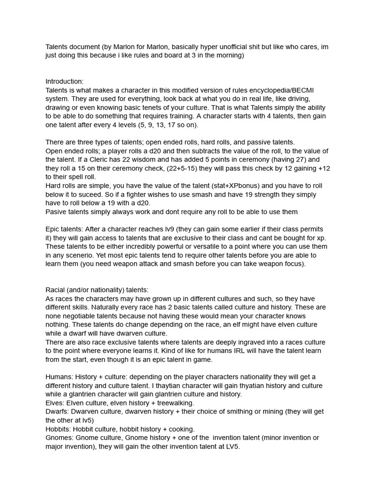 Untitled Document | PDF | Elf (Dungeons & Dragons) | Fantasy