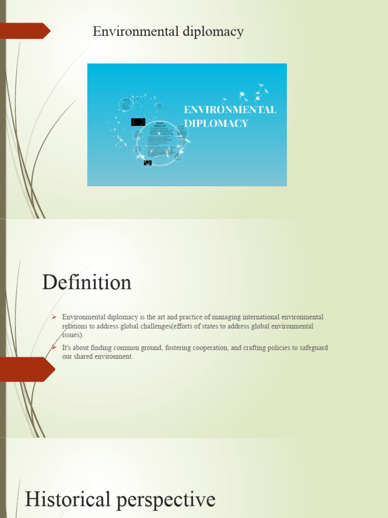 Understanding Environmental Diplomacy | PDF