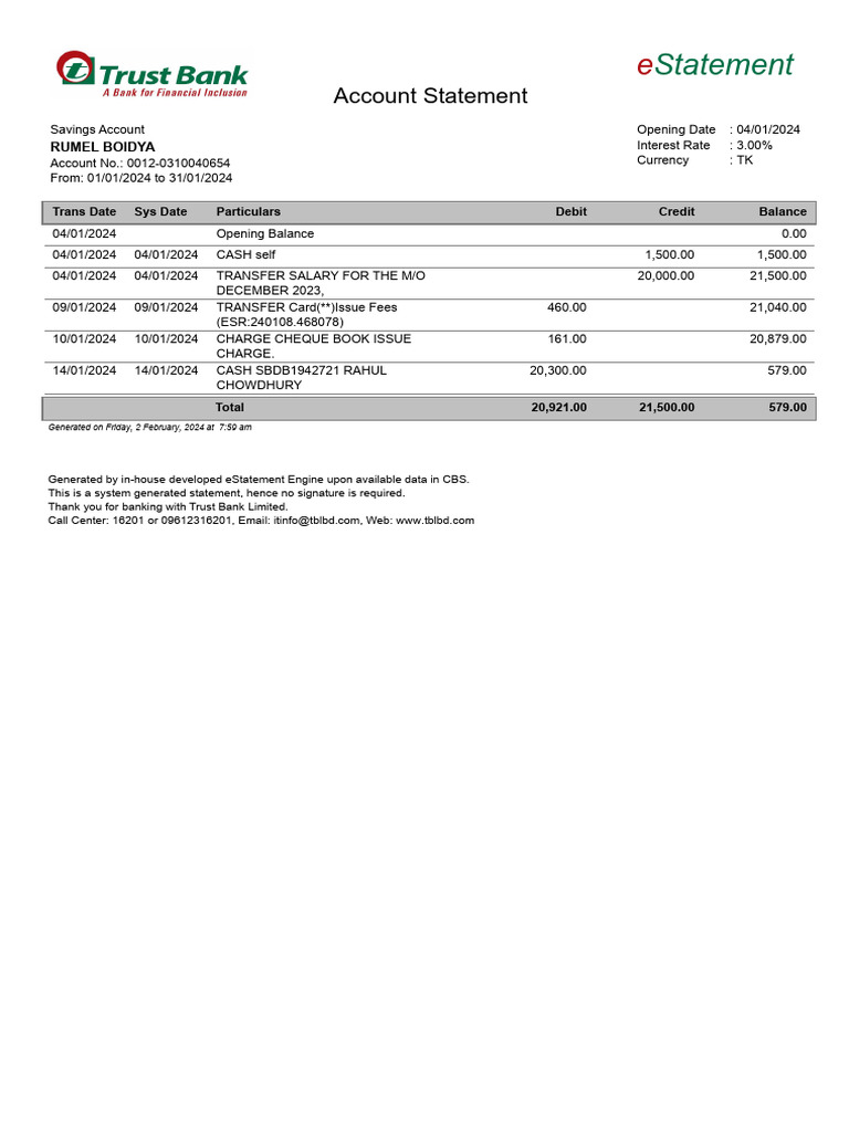 Estatement 0012-0310040654 20240101 20240131 | PDF