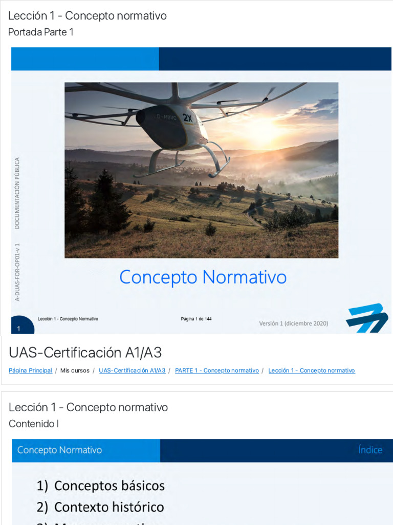 Temario Curso Piloto Drones Categoria Abierta A1 Y A3 Pdf