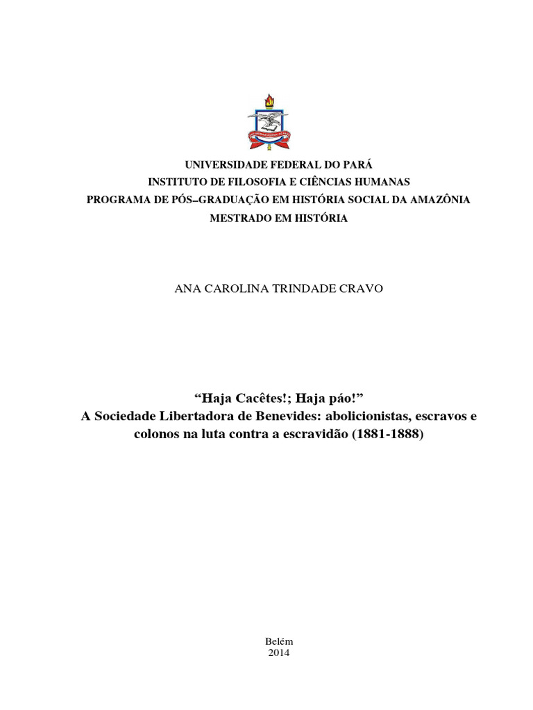 Ms 2012 Ana Cravo | PDF