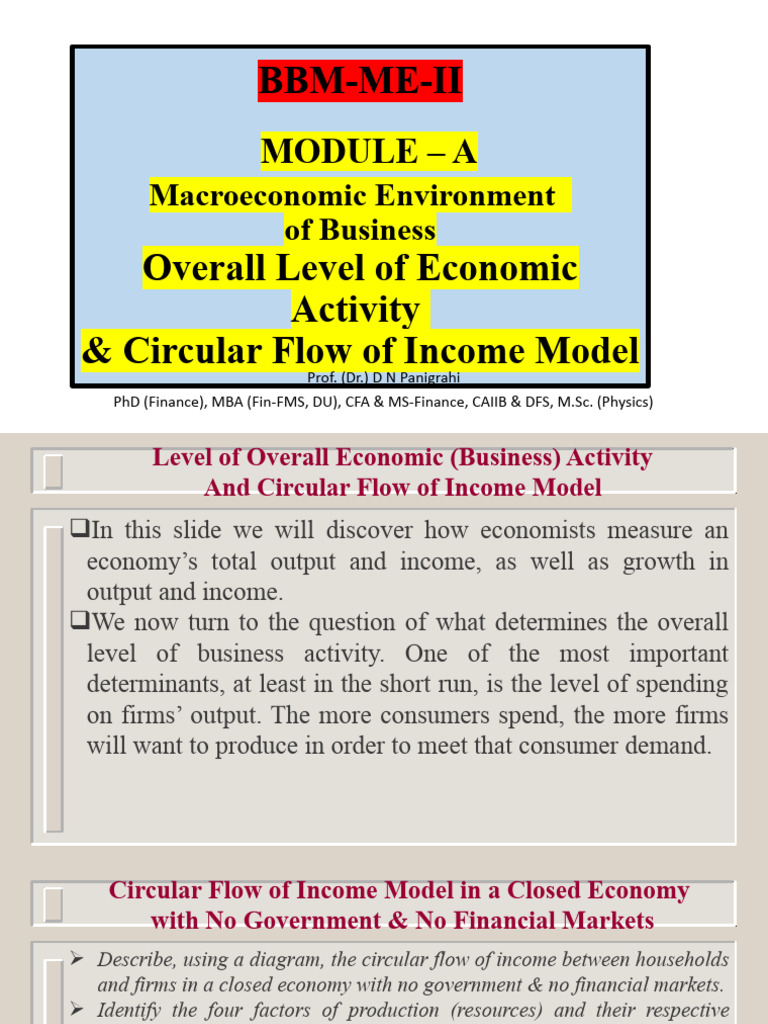 Macro Environ-Circular Flow of Income | PDF | Output (Economics ...