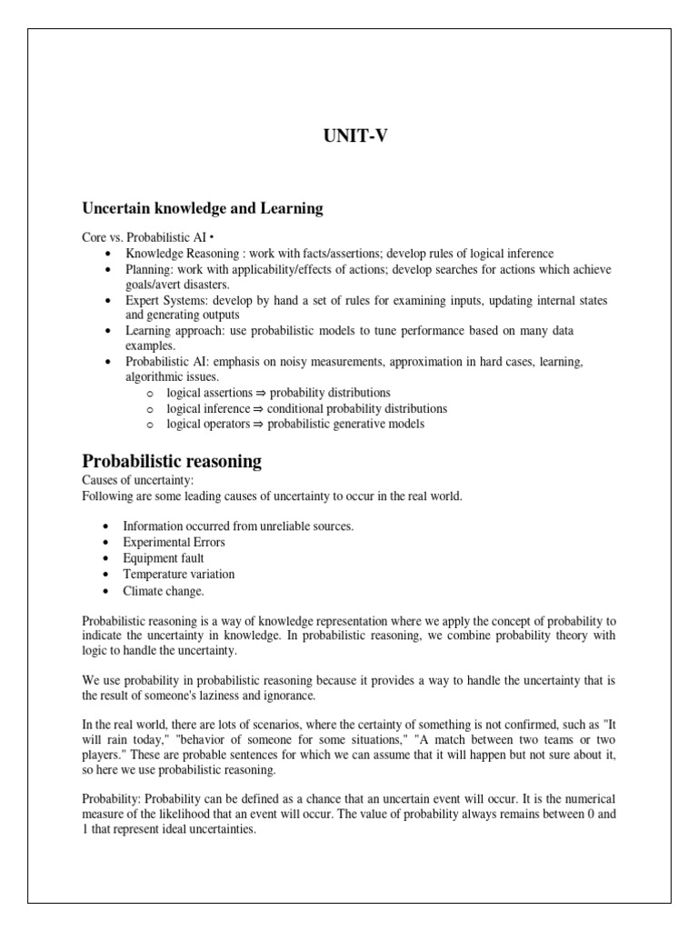 Ai Unit-5 Notes | PDF