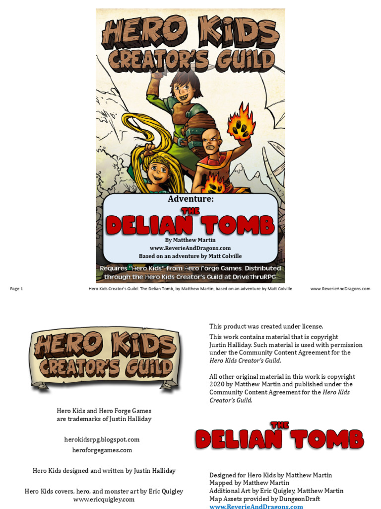 Hero Kids Adventure - Delian Tomb | PDF