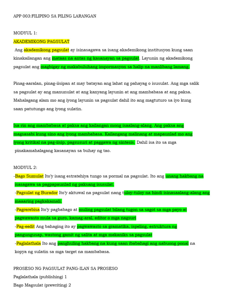 APP 003 Reviewer | PDF