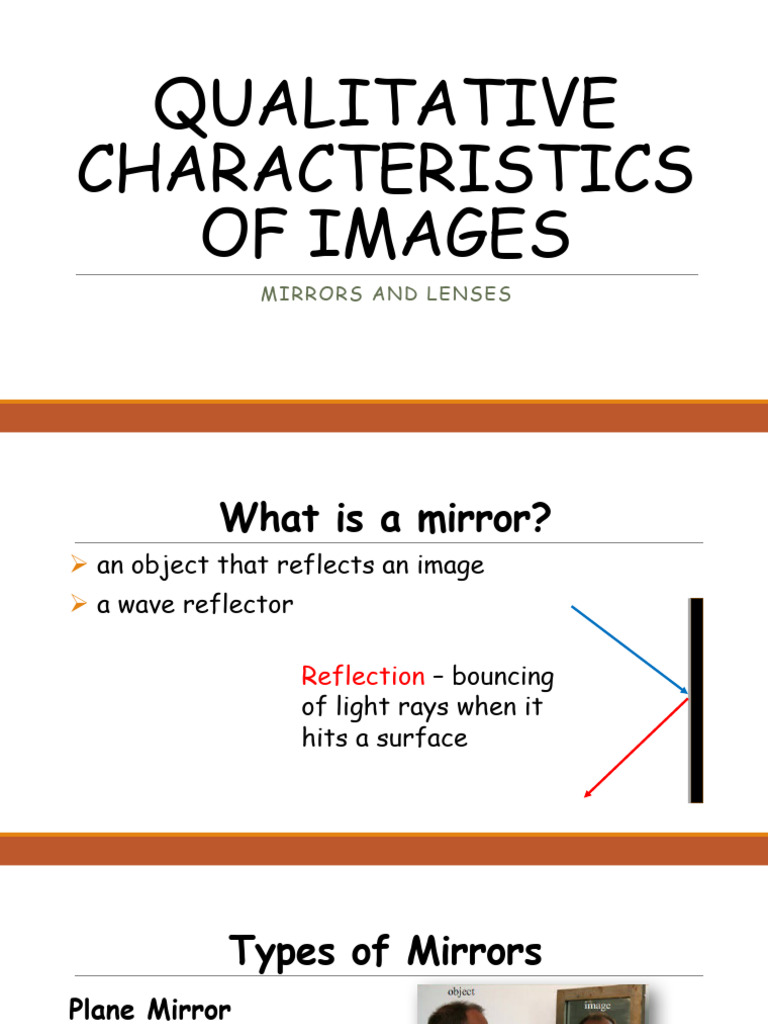 Characteristics of Mirrors and Lenses | PDF | Mirror | Reflection (Physics)