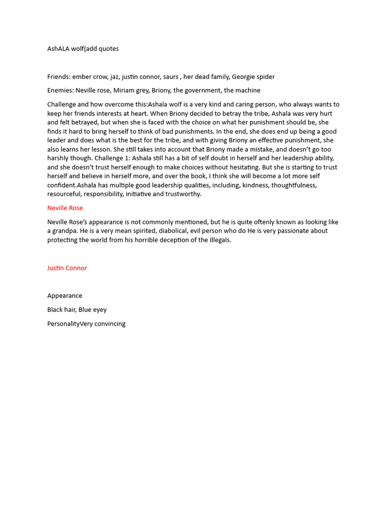 Ashala Wolf Pentagon Writing | PDF | Self-Improvement