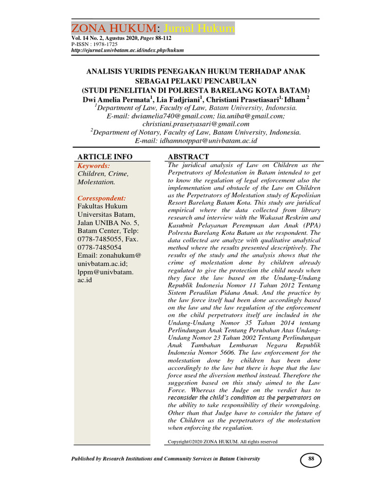 Ojs admin,+88-112+DWI+AMELIA+PERMATA+ (31115017) | PDF