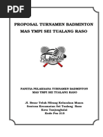 Proposal Tournament Badminton | PDF
