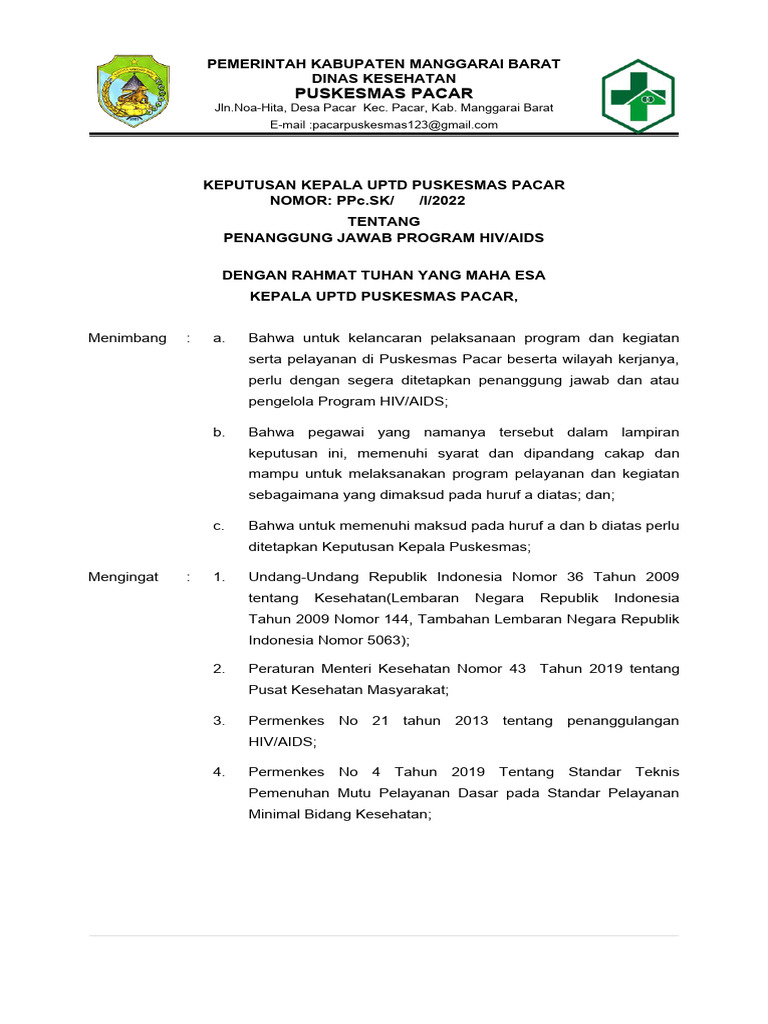 SK PJ Program Hiv | PDF