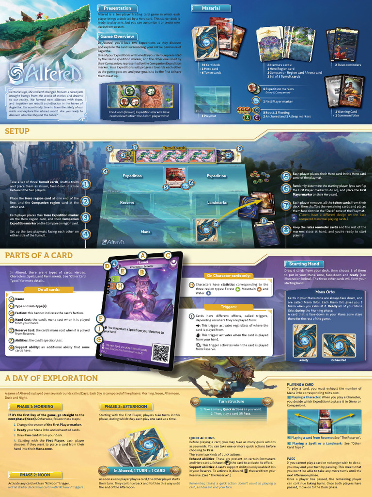 Altered: Two-Player Card Game Guide | PDF | Gaming Devices | Games Of ...