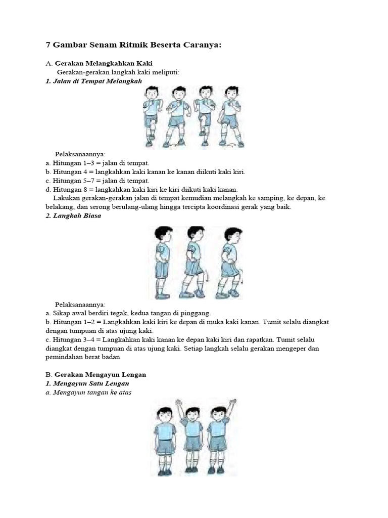 7 Gambar Senam Ritmik Beserta Caranya | PDF
