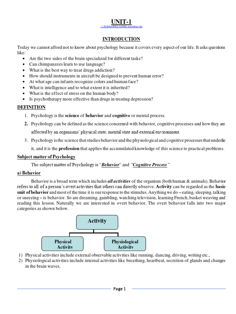 General Psychology - Dr. Thangapandian | PDF | Psychology | Behaviorism