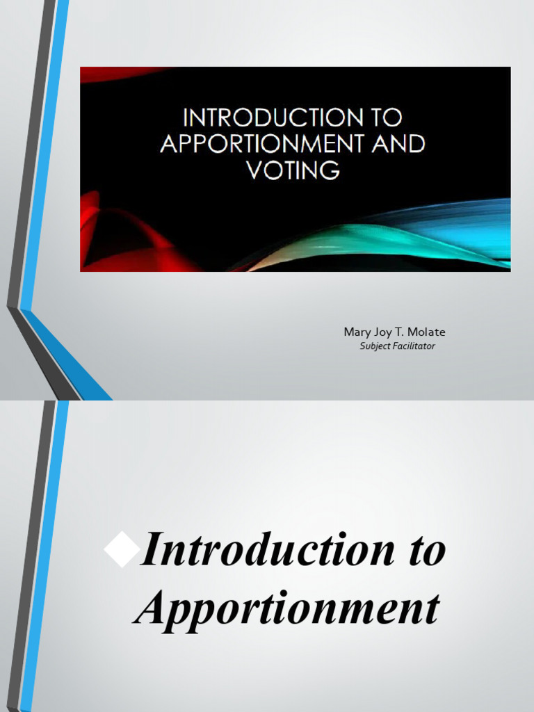 Apportionment Methods Explained | PDF | Apportionment (Politics ...