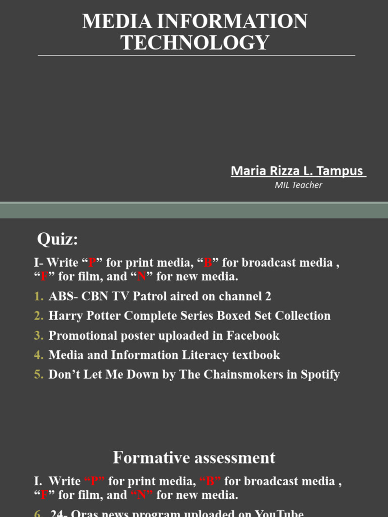 M3 Types of Media | PDF
