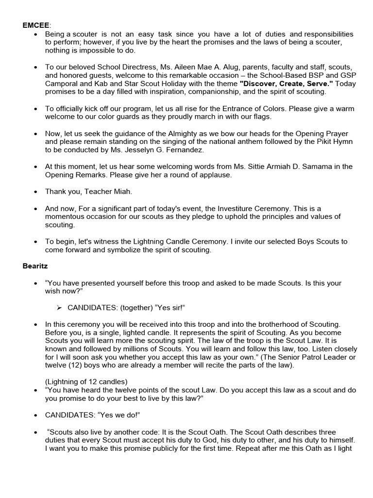 EMCEE | PDF | Scouting | Youth Movements