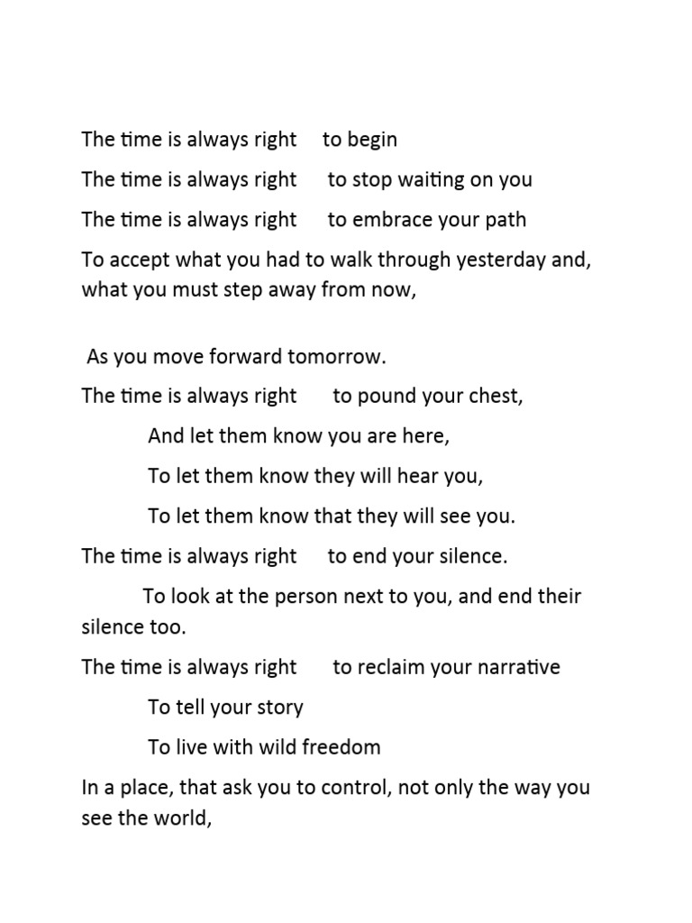 Poem by Cleo Wade | PDF