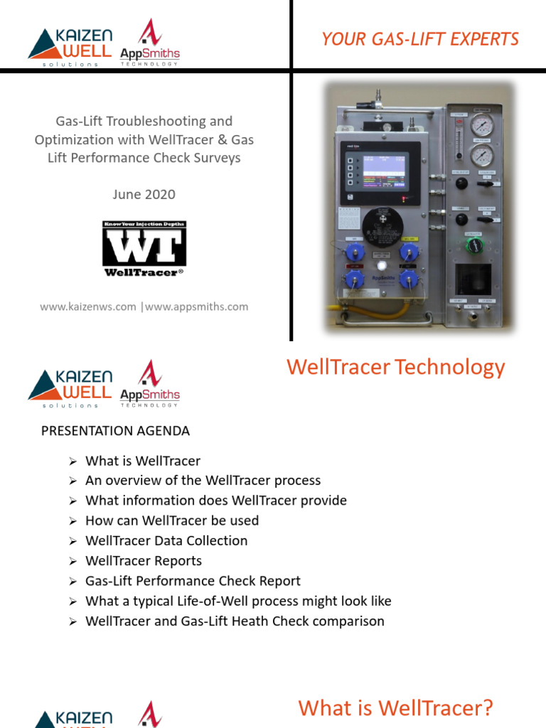 WellTracer PPT June 2020 | PDF | Gases | Chemical Engineering