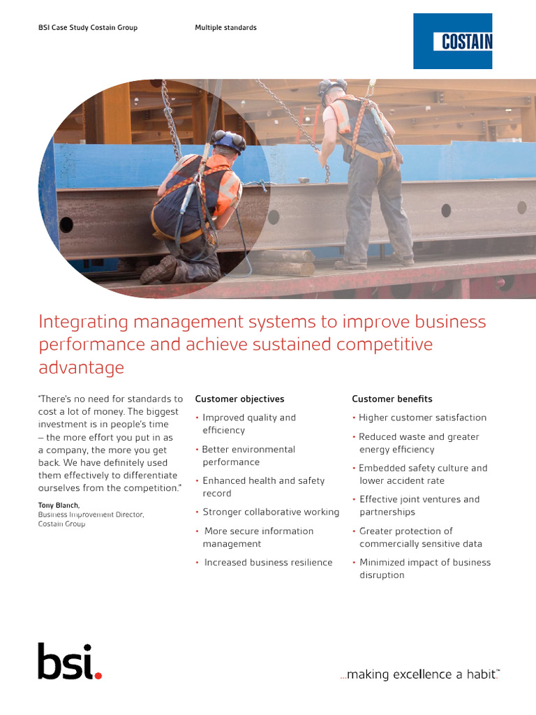 Costain Case Study UK EN | PDF | Iso 9000 | Information Security