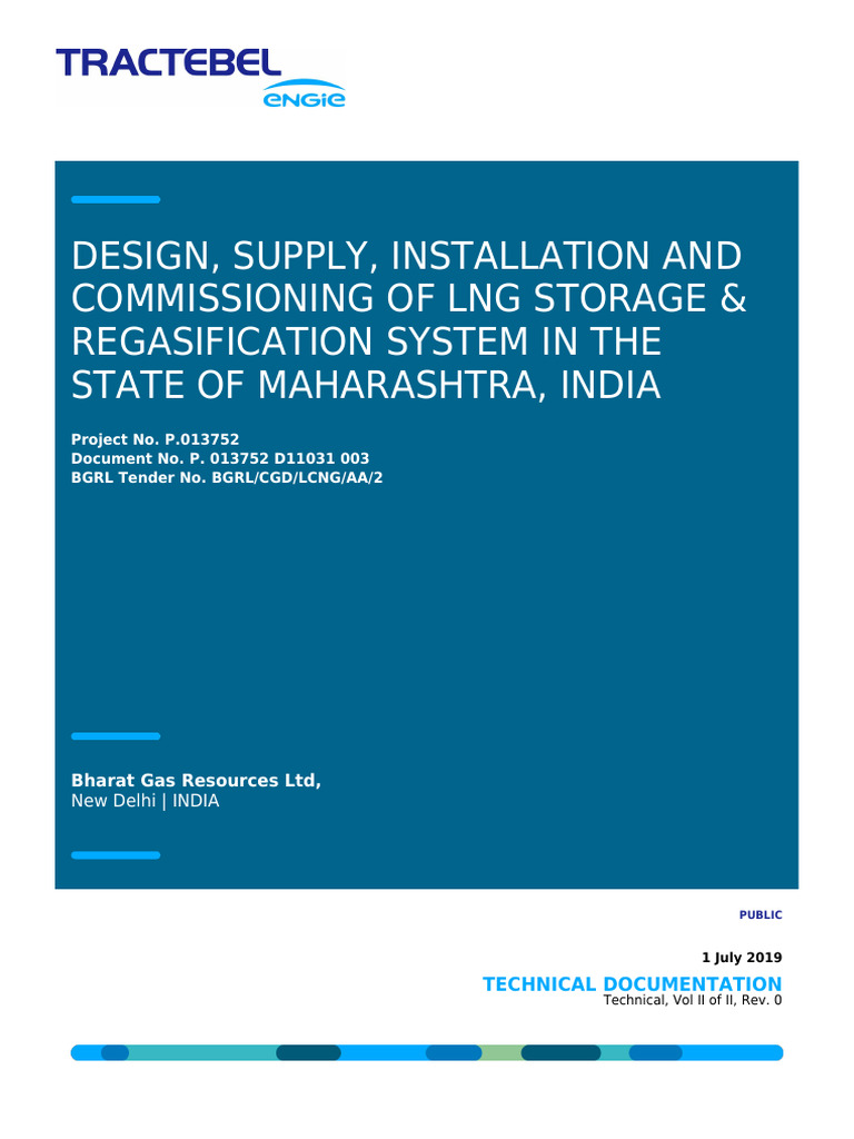 LNG Storage - Regas India - Design - Install | PDF | Pump | Liquefied Natural Gas