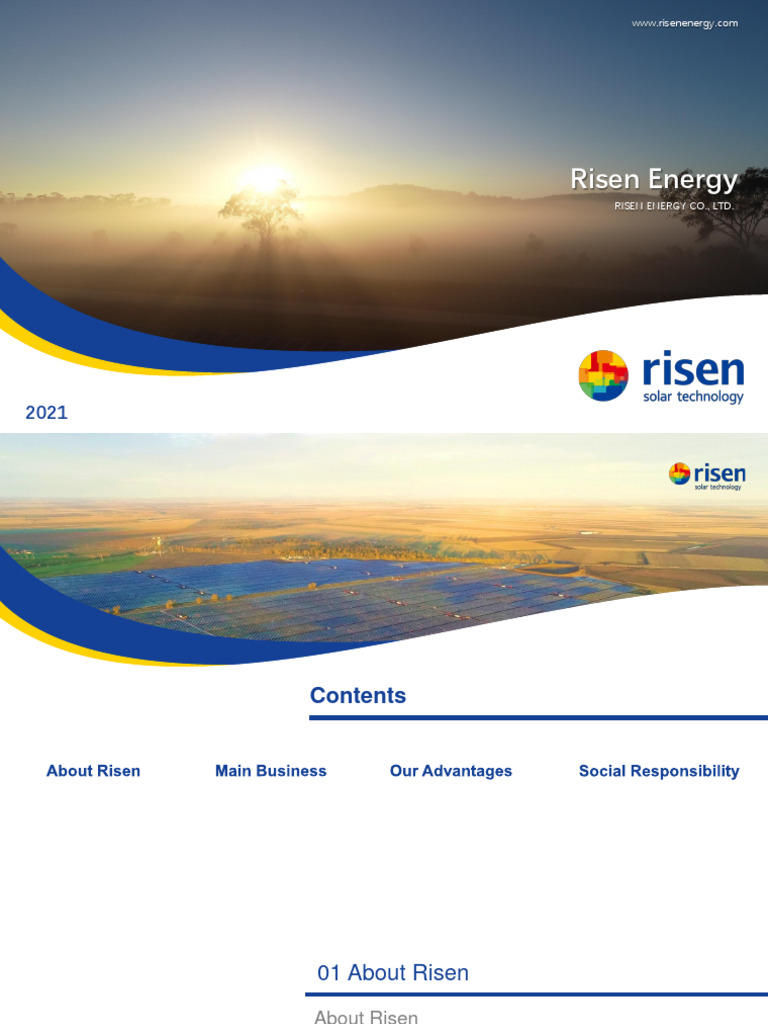 Risen Energy - 2021 | PDF | China | World Politics