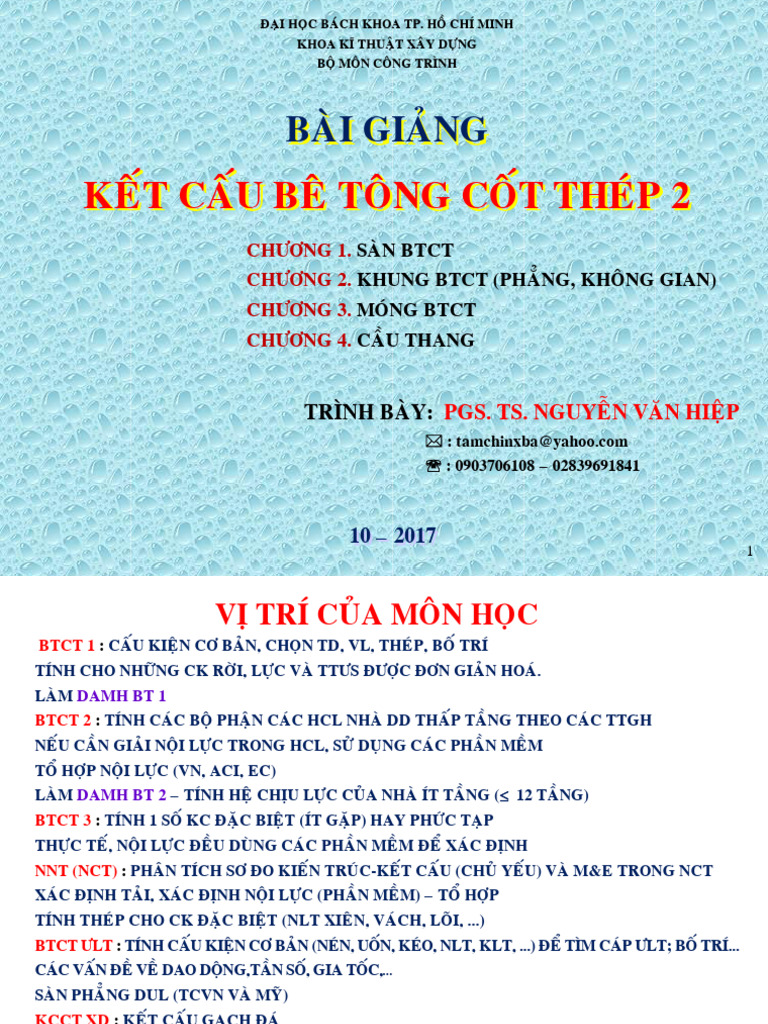 BG Ket Cau Be Tong Cot Thep Phan 1 | PDF