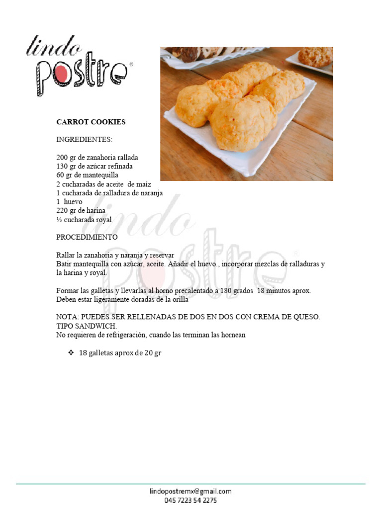 Galletas para El Teì - Lindo Postre | PDF | Galleta | Tarta de queso