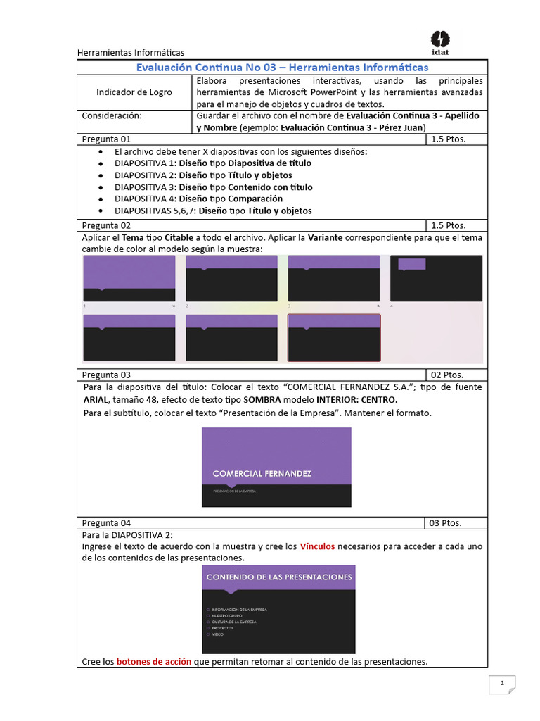 Evaluación Continua 03 | PDF | Informática | Software
