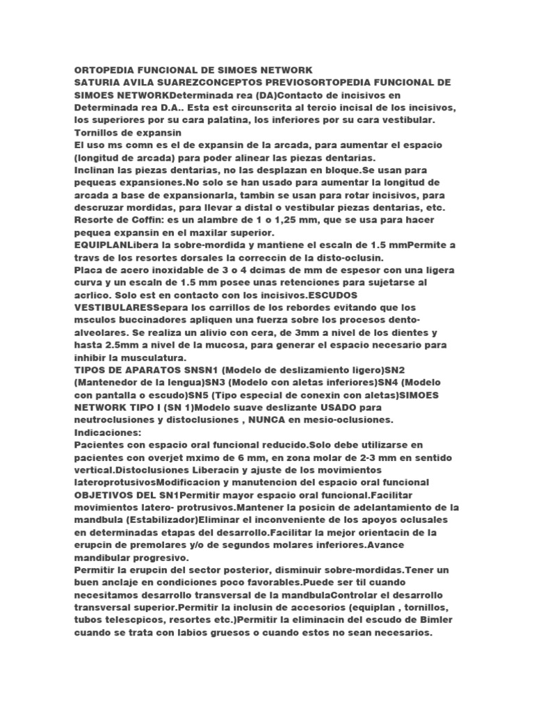 Ortopedia Funcional Simoes Network | PDF | Boca | Anatomia dental