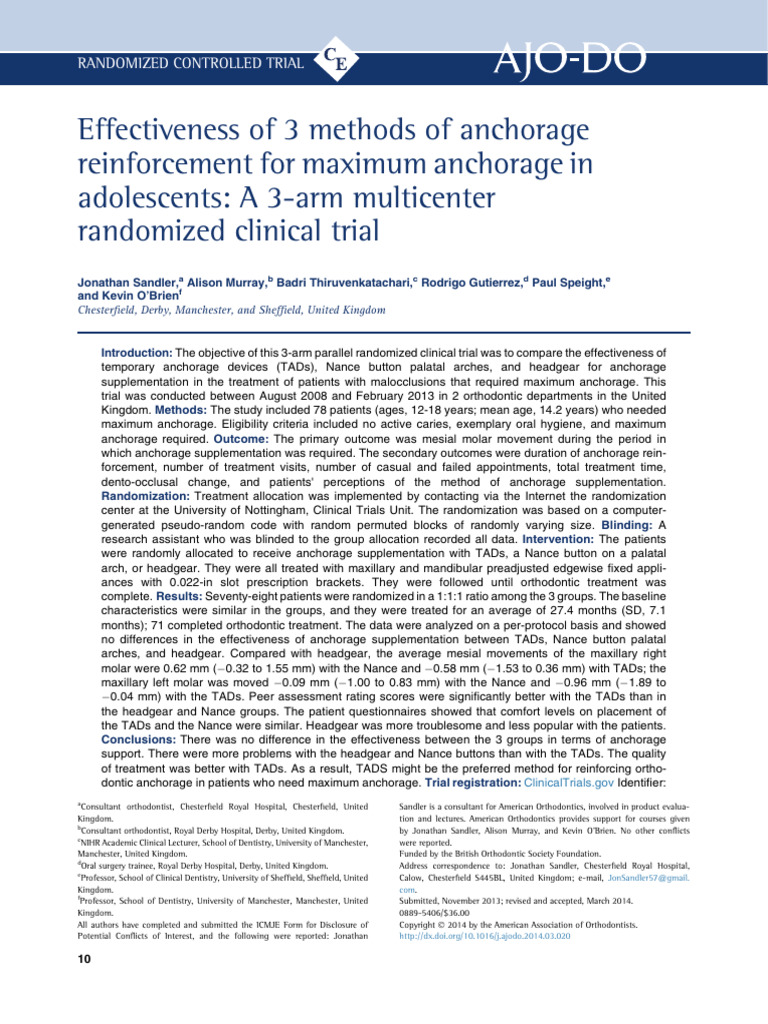 Boton de Nace 2 | PDF | Orthodontics | Dentistry Branches