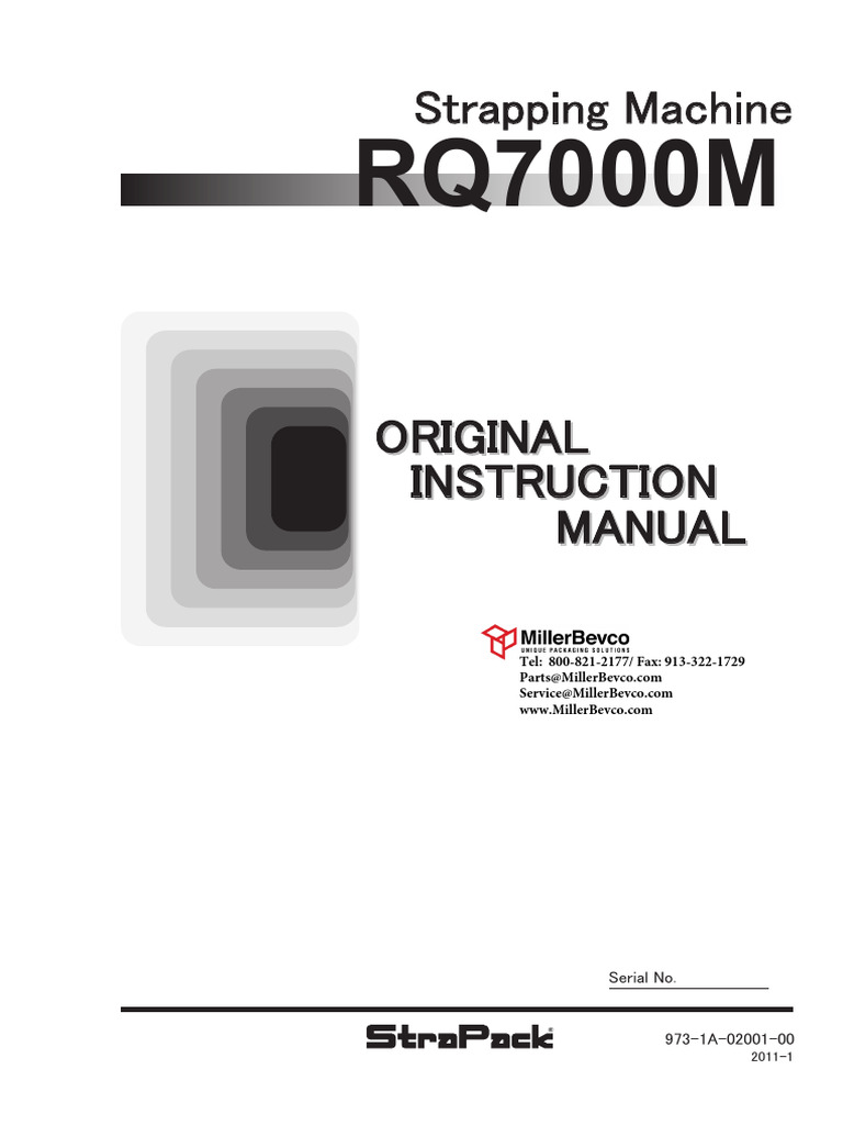 Strapack RQ7000M Instruction Manual MB | PDF | Switch | Electrical ...